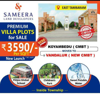 Sameera New Vision Township in Vengambakam, Chennai by Sameera land developers - RealEstateIndia.Com